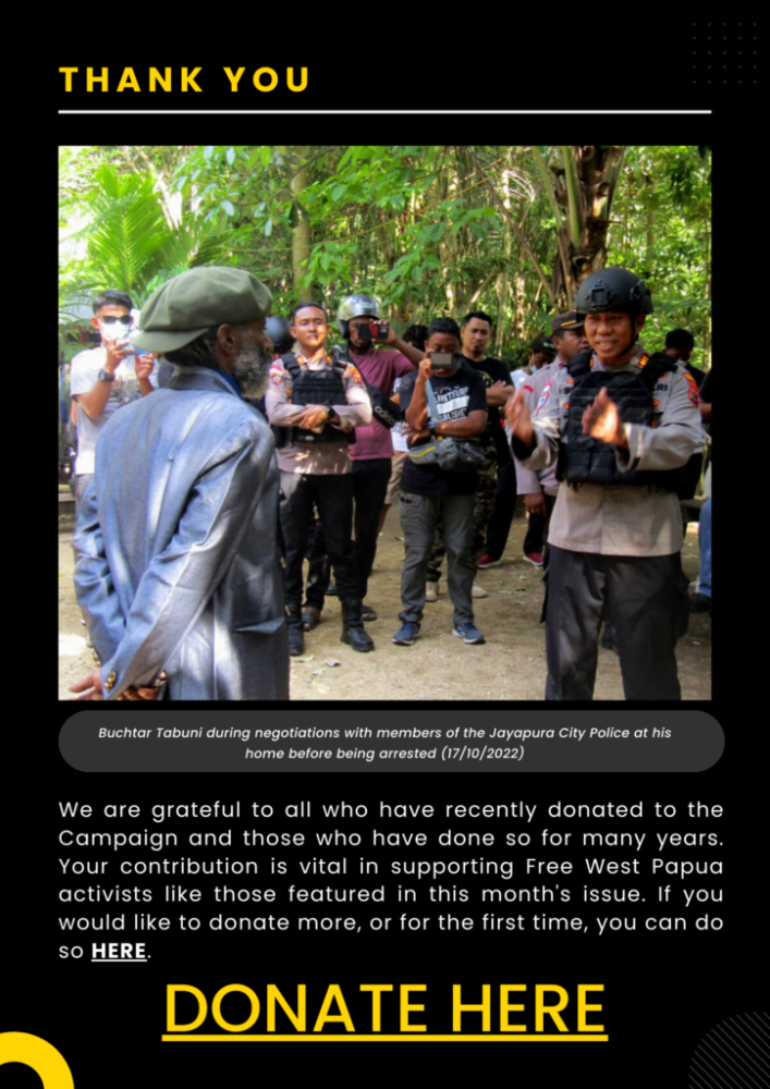 November 2022 Newsletter - Free West Papua Campaign